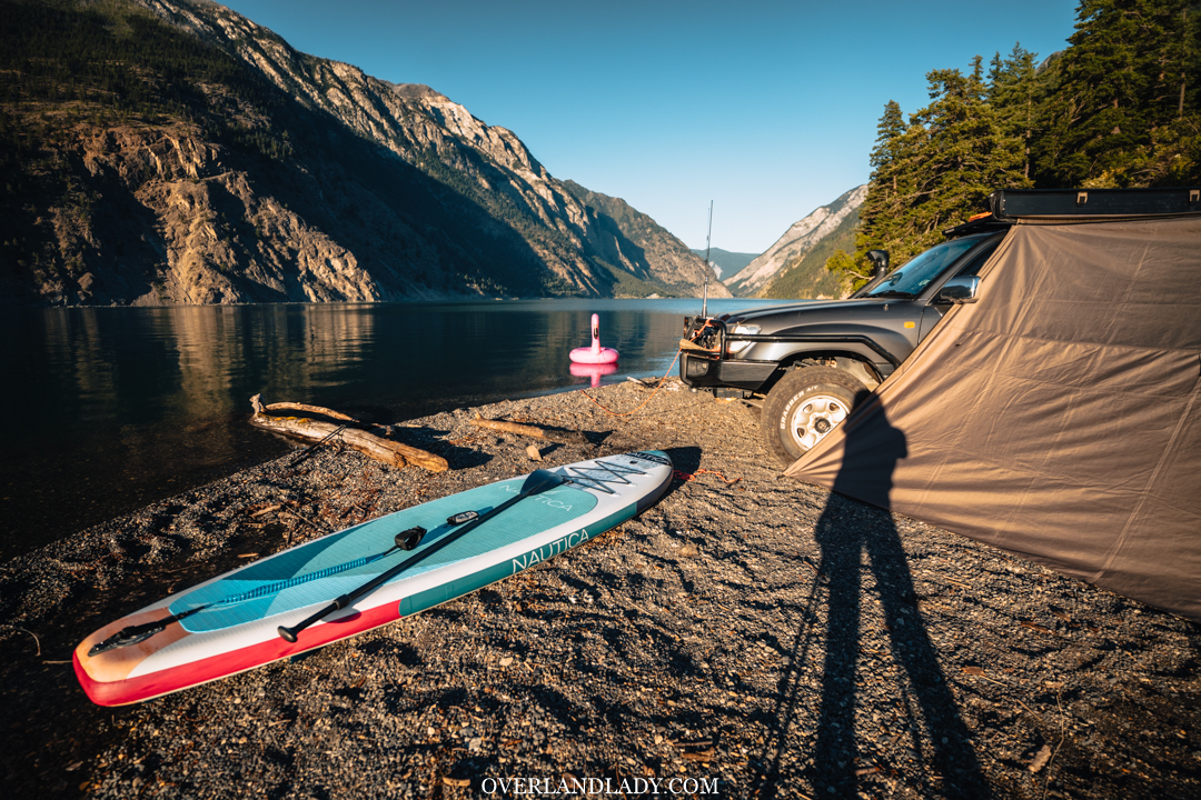 Camping & Paddle Board On A Lake | Overland Lady